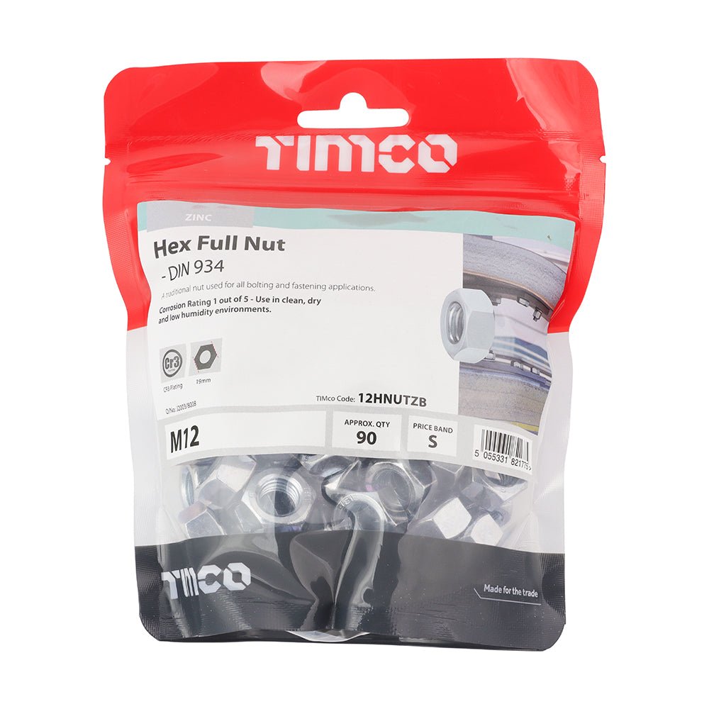 Hex Full Nut | Bristol Based | Decking Delivery