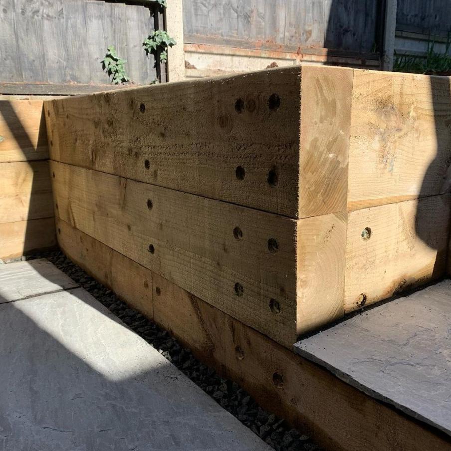 Softwood Railway Sleepers | Bristol Based | Decking Delivery