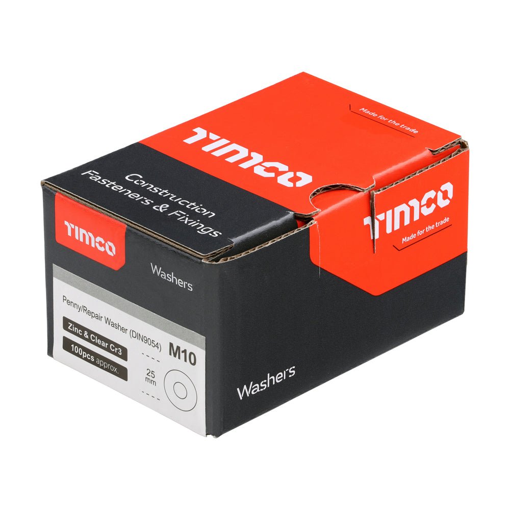 Timco Washers - Penny M10 Box of 100 | Bristol Based | Decking Delivery