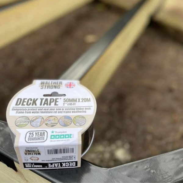 WALTHER STRONG Deck Tape 50mm x 20m | Bristol Based | Decking Delivery